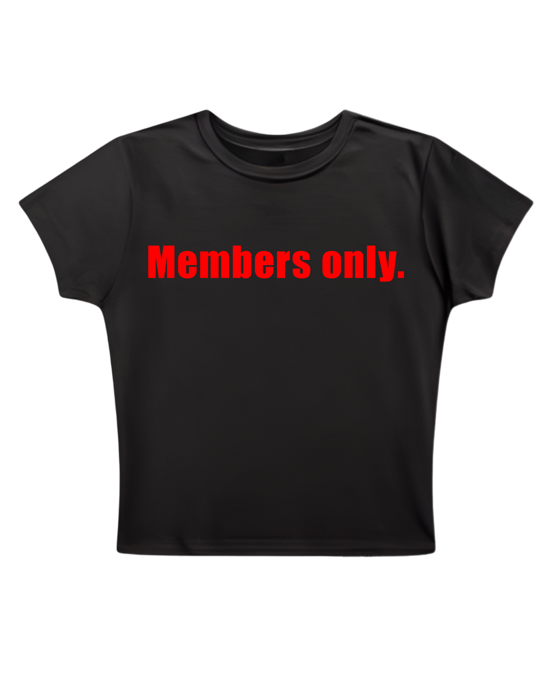 Members only - Black Baby Tee – HoneyChilli